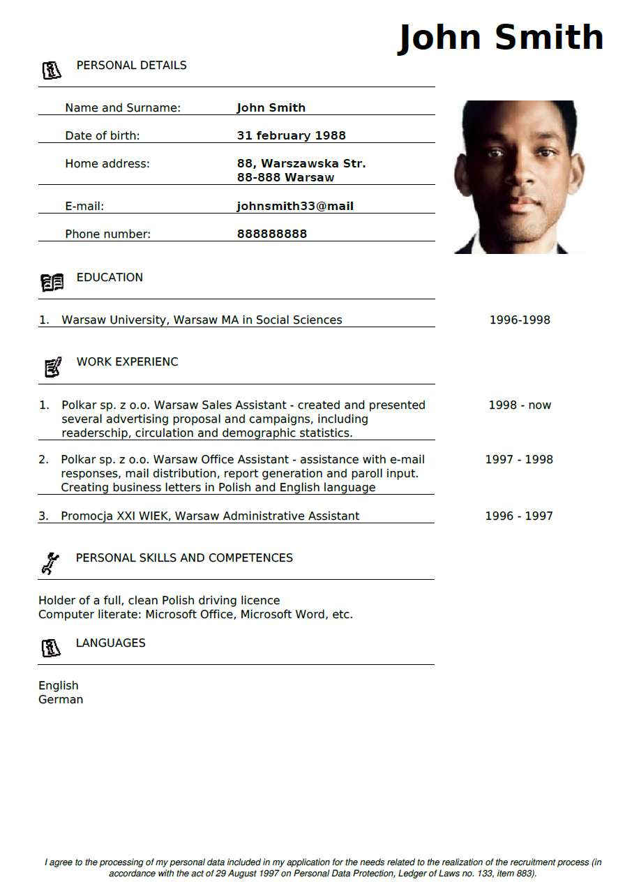 How To Write A Curriculum Vitae Structure How To Write A CV 